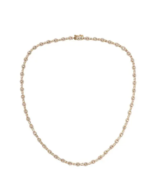 SYDNEY EVAN Small Evil Eye Diamond Necklace - Gold