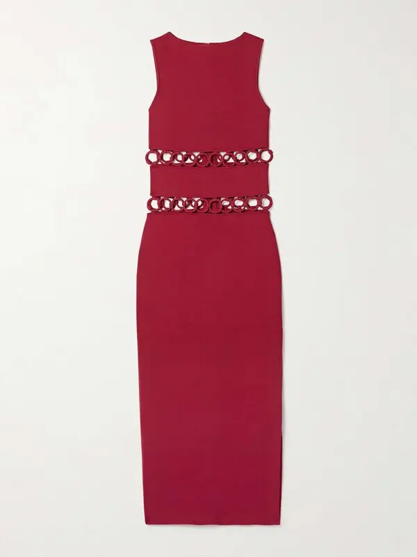 Cult Gaia River Embellished Midi Dress - Red