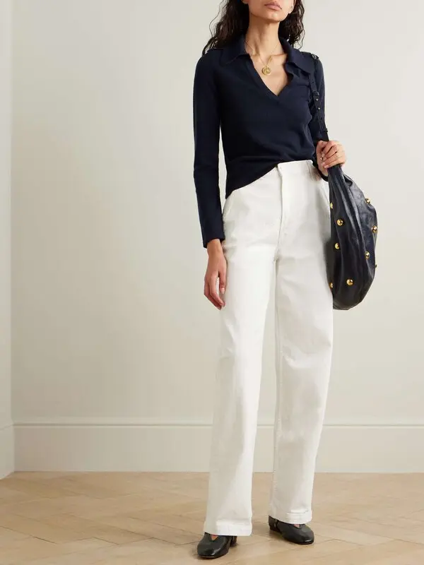 FORTELA Lou Cashmere Polo Sweater