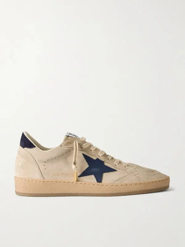 GOLDEN GOOSE Ball Star Distressed Sneakers - Neutrals