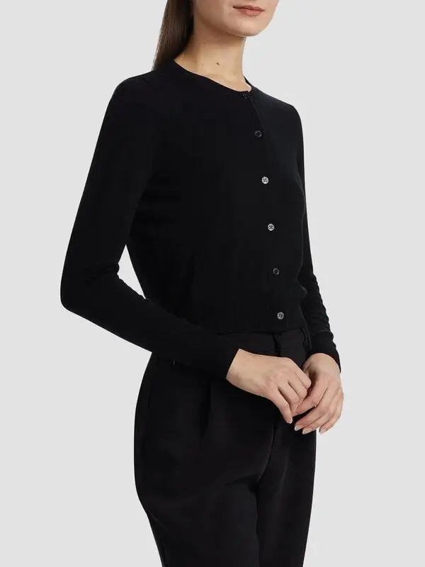 Carolina Herrera Wool Crewneck Cardigan