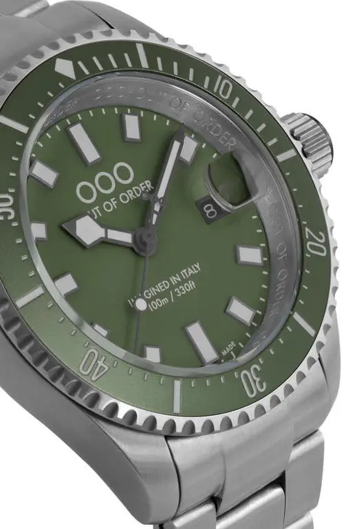 OUT OF ORDER Casanova Bracelet Watch - Olive Green