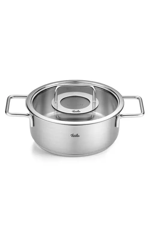 FISSLER Pure Collection Rondeau With Glass Lid - Stainless Steel