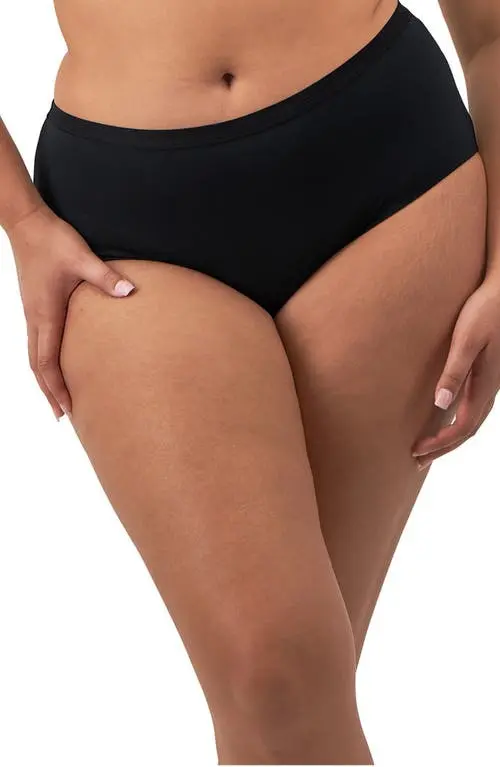 Elomi Downtime Full Figure Boyshorts - Black