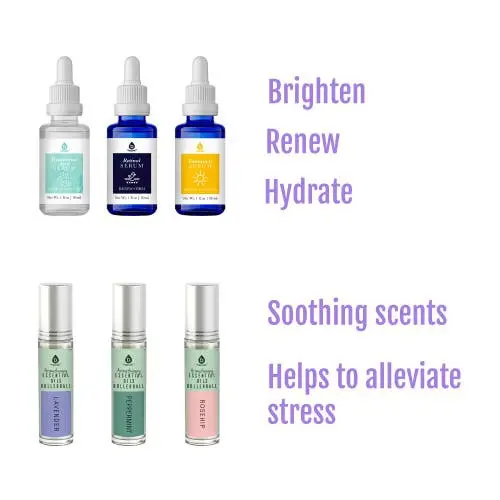 PURSONIC Aromatherapy & Anti-aging Serum Set - Multicolor