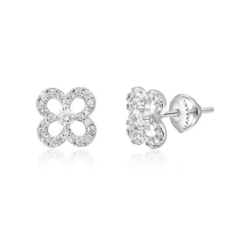 DONATELLO GIAN Sterling Pave Stud Earrings