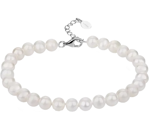 DONATELLO GIAN Name' Shell Pearl Adjustable Bracelet - White