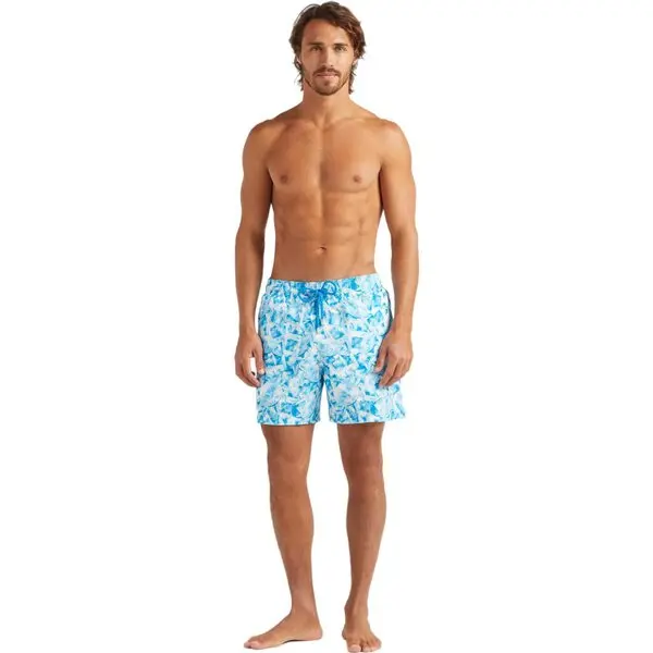Vilebrequin Iced Turtles Swim Trunks - Blanc
