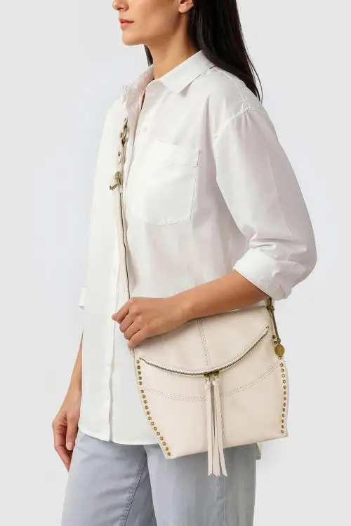 THE SAK Leather Crossbody Bag - Stone