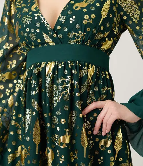 emerald green prom dress Glitter Emerald Appliques Off-the-Shoulder A-Line Long Prom Dress Emerald / 00 main image 0