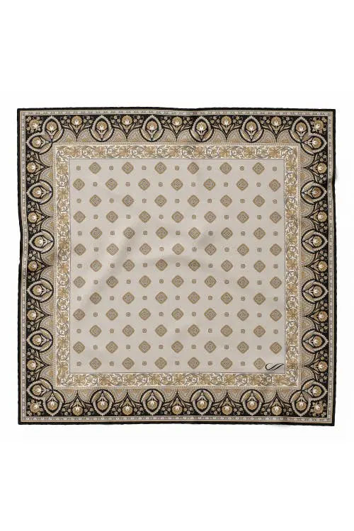 ELIZABETTA Savino Silk Pocket Square - Light Grey