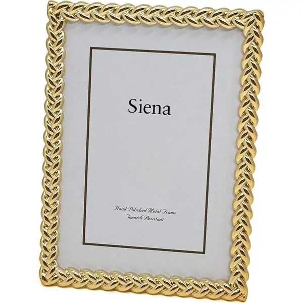 SIENA Tone Braid 5" X 7" Picture Frame - Gold