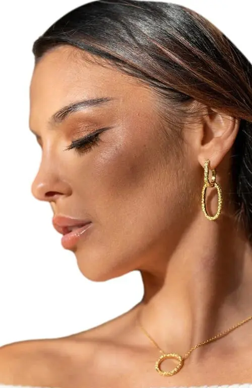 LUCY QUARTERMAINE Hula Hoop Earrings - Gold