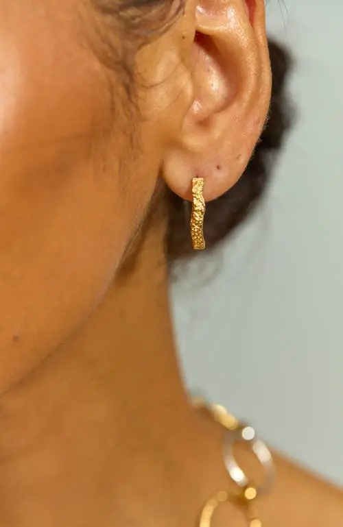 LUCY QUARTERMAINE Hula Hoop Earrings - Gold