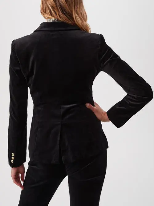 Trina Turk Midlands Velveteen Jacket - Black
