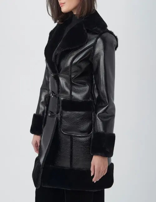Trina Turk Prisley Shearling Coat