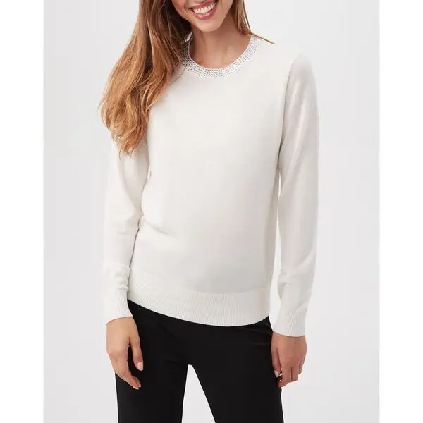 Trina Turk Laelia Crewneck - Winter White