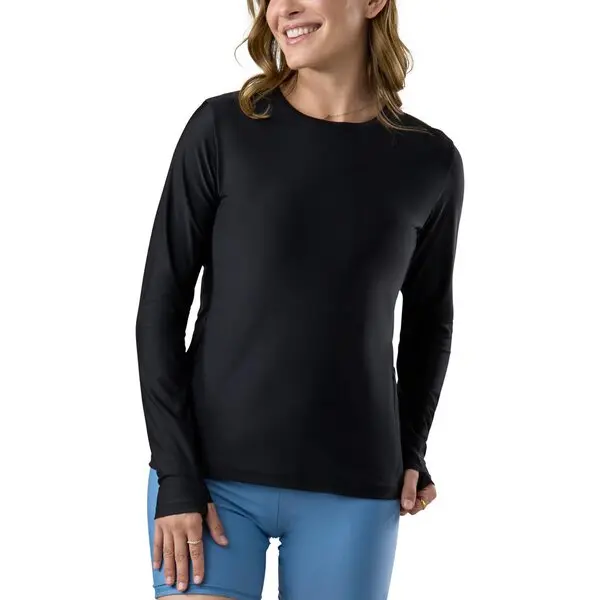 UV SKINZ Ls Crew Sun & Swim Shirt - Black