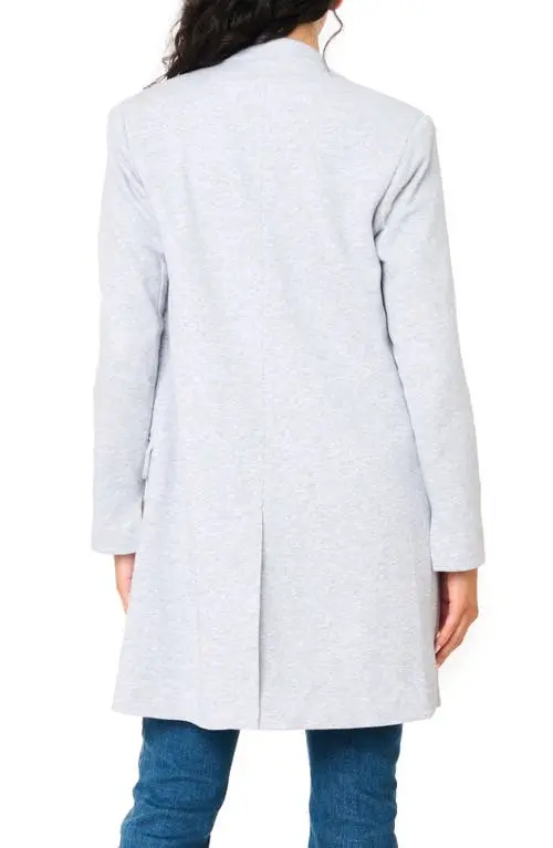GIBSONLOOK Notch Collar Cotton-blend Jacket - Heather Grey