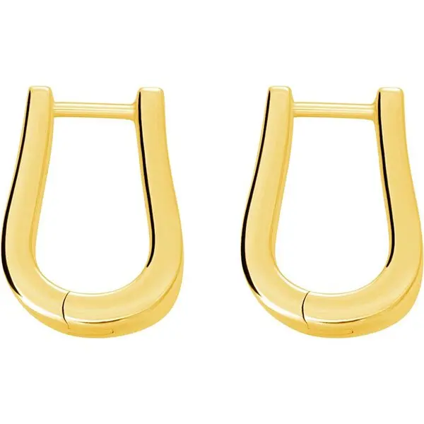 LUCY QUARTERMAINE Petal Hoop Earrings - Gold