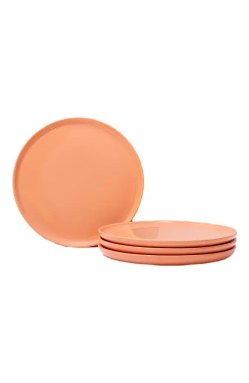 FORS STUDIO Small Plateset Of 4 - Coral