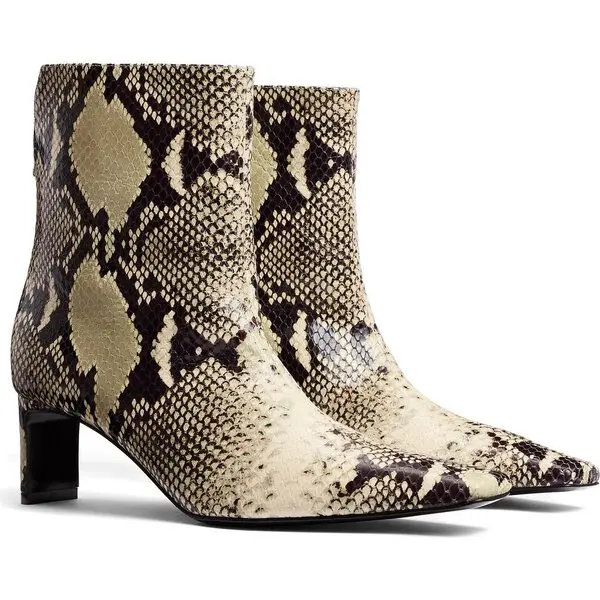 Khaite Ona Python Embossed Bootie