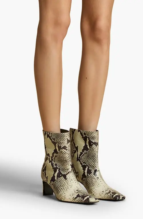 Khaite Ona Python Embossed Bootie