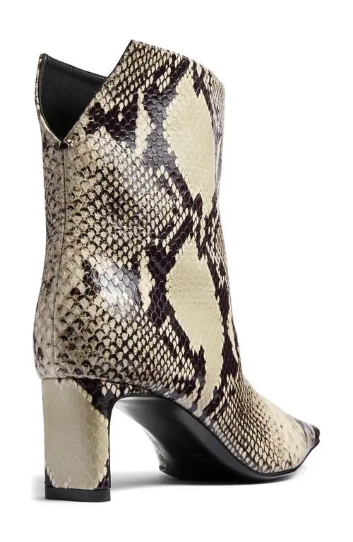 Khaite Ona Python Embossed Bootie