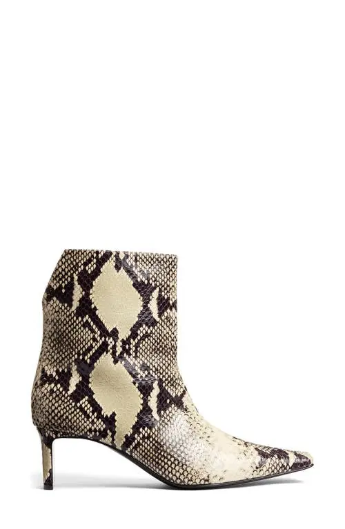 Khaite Ona Python Embossed Bootie