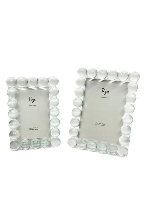 TIZO Bubble Convertible Easel 5" X 7" Picture Frame - Clear