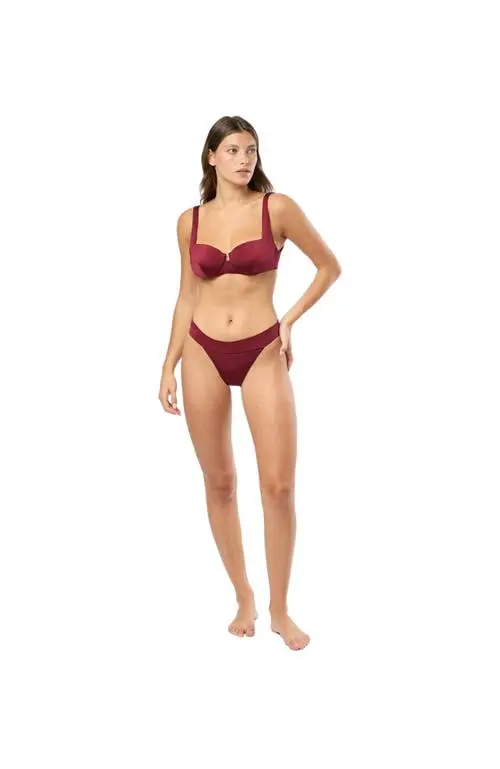 Onia Karina Bikini Bottom - Pomegranate