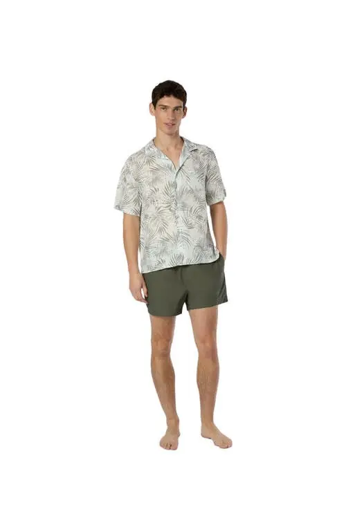 Onia Air Linen Convertible Vacation Shirt - Wht/light Olive