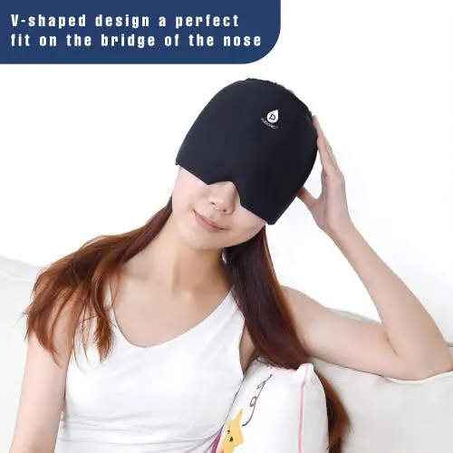 PURSONIC Reusable Hot And Cold Gel Ice Head Wrap