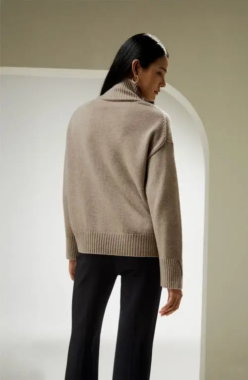 Lilysilk Turtleneck Relaxed-fit Cashmere Sweater
