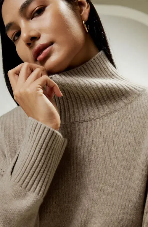 Lilysilk Turtleneck Relaxed-fit Cashmere Sweater
