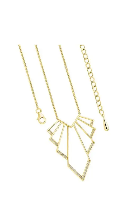 LUCY QUARTERMAINE Chrysler Art Deco Vermeil Pendant - Gold