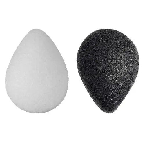 PURSONIC Facial Makeup Blender Sponge + Natural Facial Konjac Sponge Duo Set + 5 Pcs Studio Makeup Brush Set