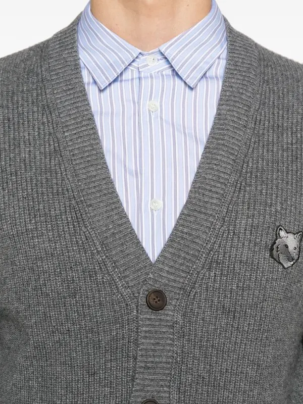 Maison Kitsuné Bold Fox Head-patch Cardigan