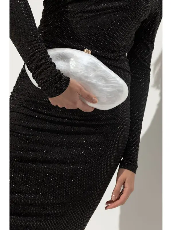 Cult Gaia Caldera Clutch Bag - Neutrals