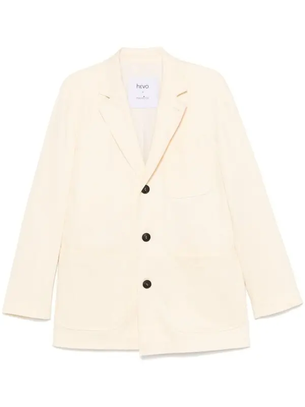 HEVO Twill Weave Jacket With Notched Lapels