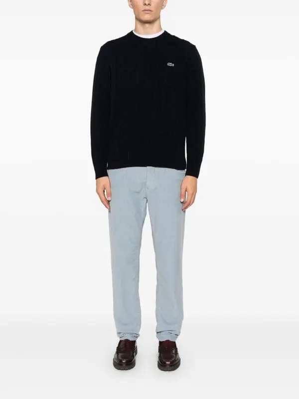 Lacoste Cable-knit Sweater - Blue