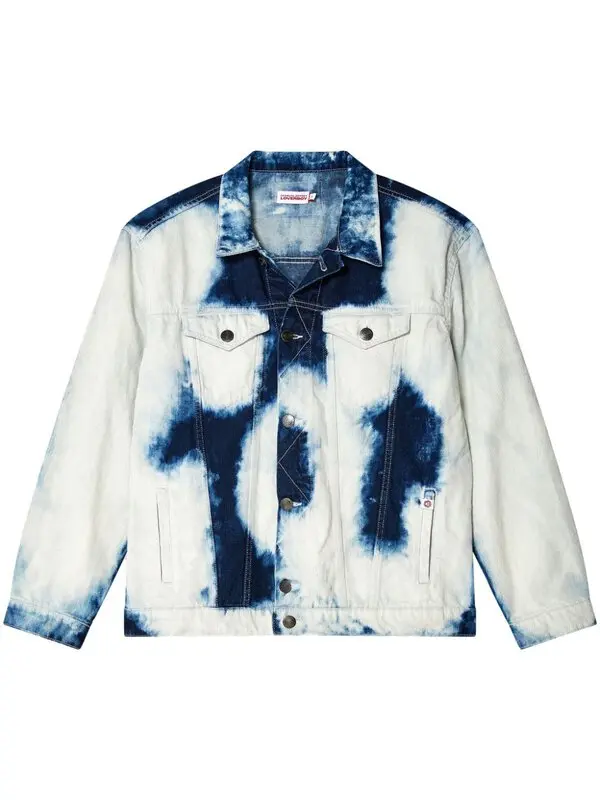 CHARLES JEFFREY Bleached-effect Denim Jacket