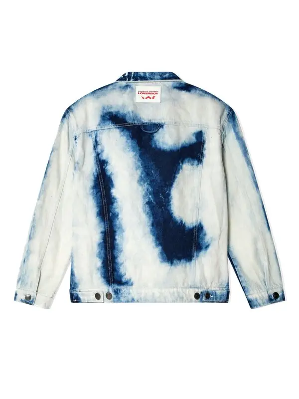 CHARLES JEFFREY Bleached-effect Denim Jacket