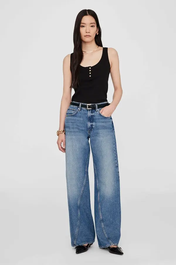 ANINE BING Alessia Tank - Black