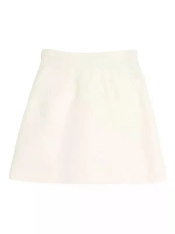 Valentino Garavani Crepe Couture Mini Skirt - Neutrals
