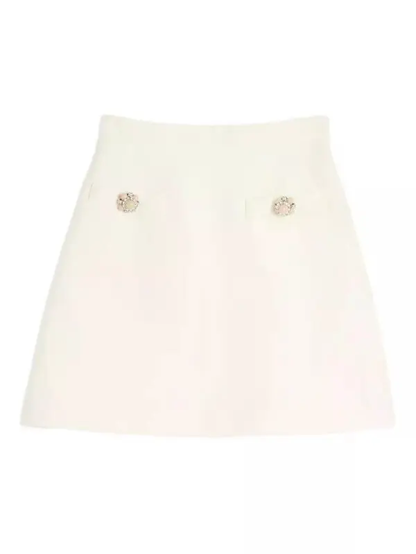 Valentino Garavani Crepe Couture Mini Skirt - Neutrals