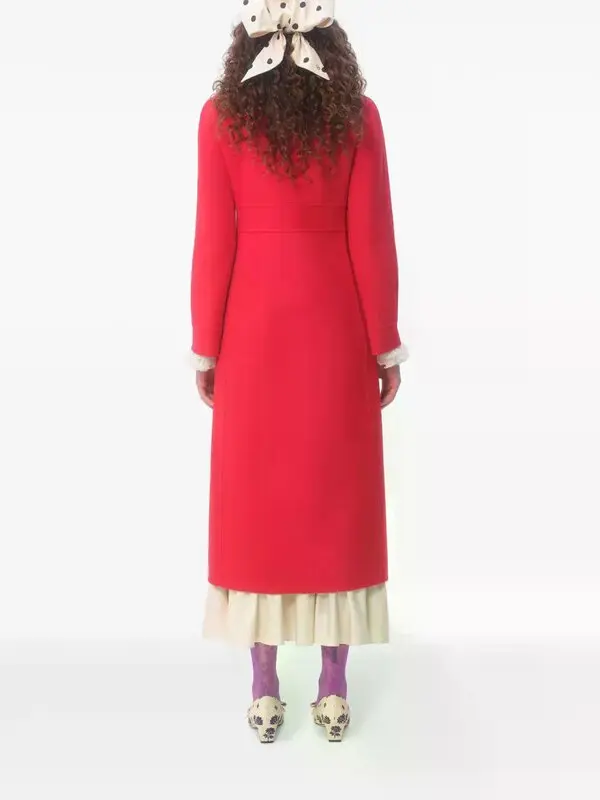 Valentino Garavani Draped Compact Coat - Red