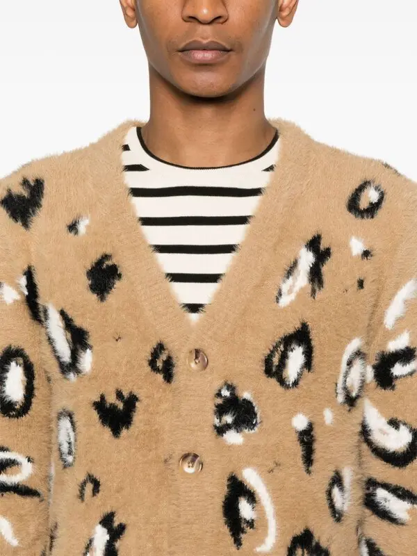 CHARLES JEFFREY Brushed-finish Patch-logo Cardigan