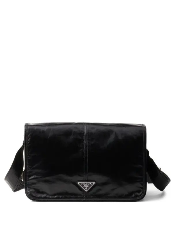 Prada Leather Shoulder Bag - Black