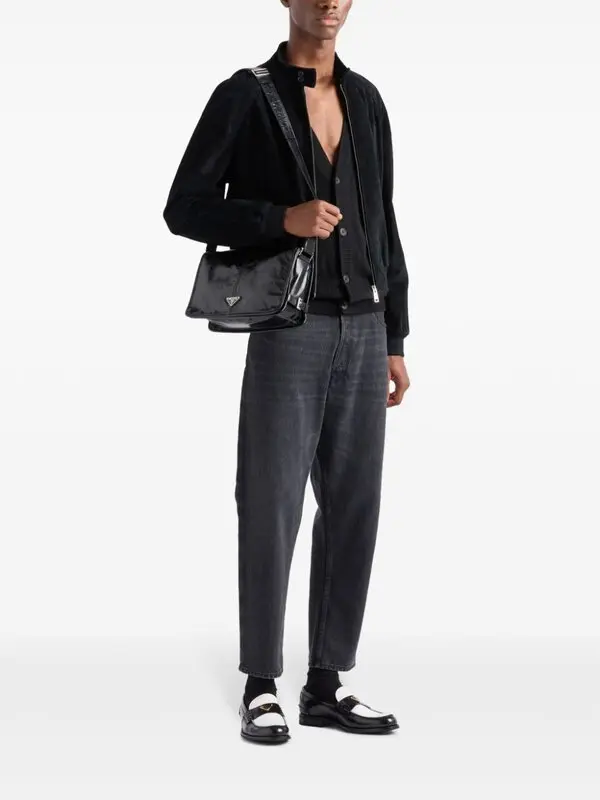 Prada Leather Shoulder Bag - Black
